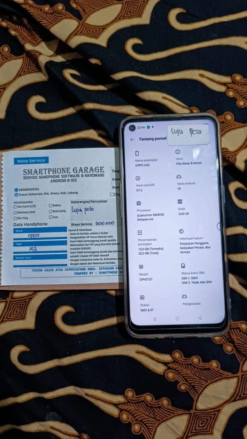 Gambar Oppo A83 Test Point - Gstool.id