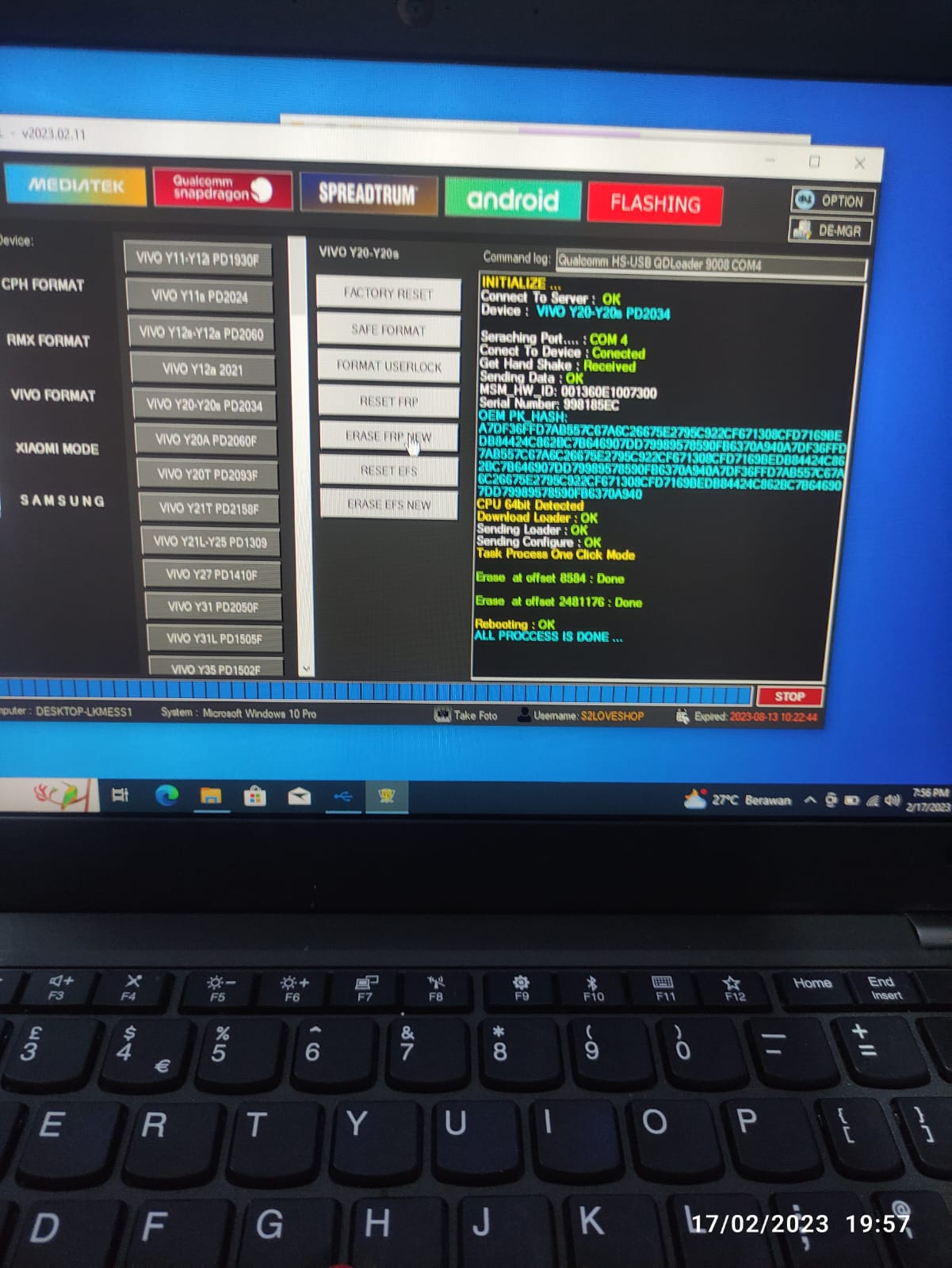 Gambar Vivo Y20 Edl Point - Gstool.id