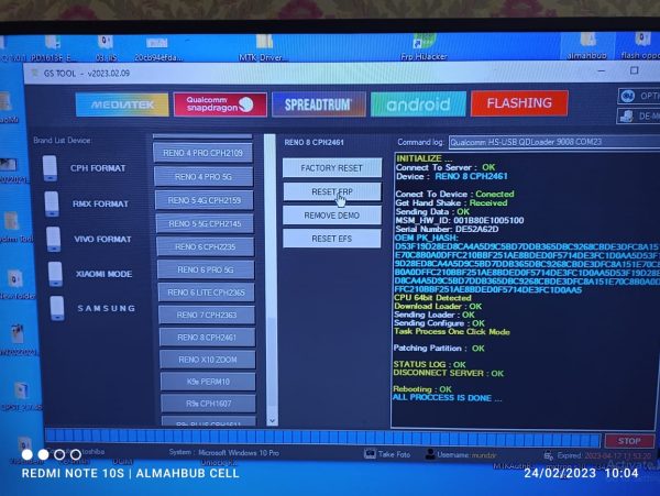 Hapus Pola & FRP Reno 8 CPH2461 - Gstool.id